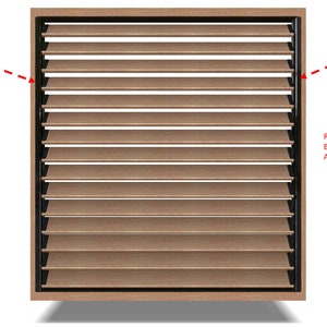 48" DIY Louver Bracket Kit: Privacy & Storm Shutters - Etsy