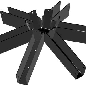 DIY Heavy Duty Iron Hexagon 6-way Spider Bracket Kit - Craft Your Own ...