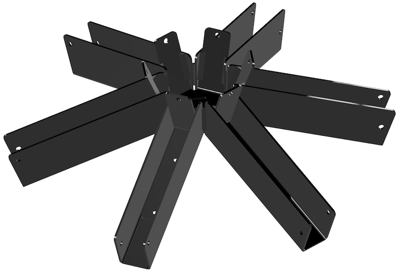 DIY Heavy Duty Iron Hexagon 6-way Spider Bracket Kit - Craft Your Own ...