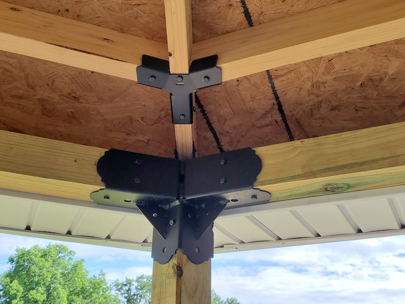 Linear 6x6 Diy Octagon Pavillion Brackets Kit Patio Cover Poolside Bar ...