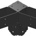 Diy 4X4 Iron 60-degree Bracket Hexagon Elbow Bracket Diy Pergola ...