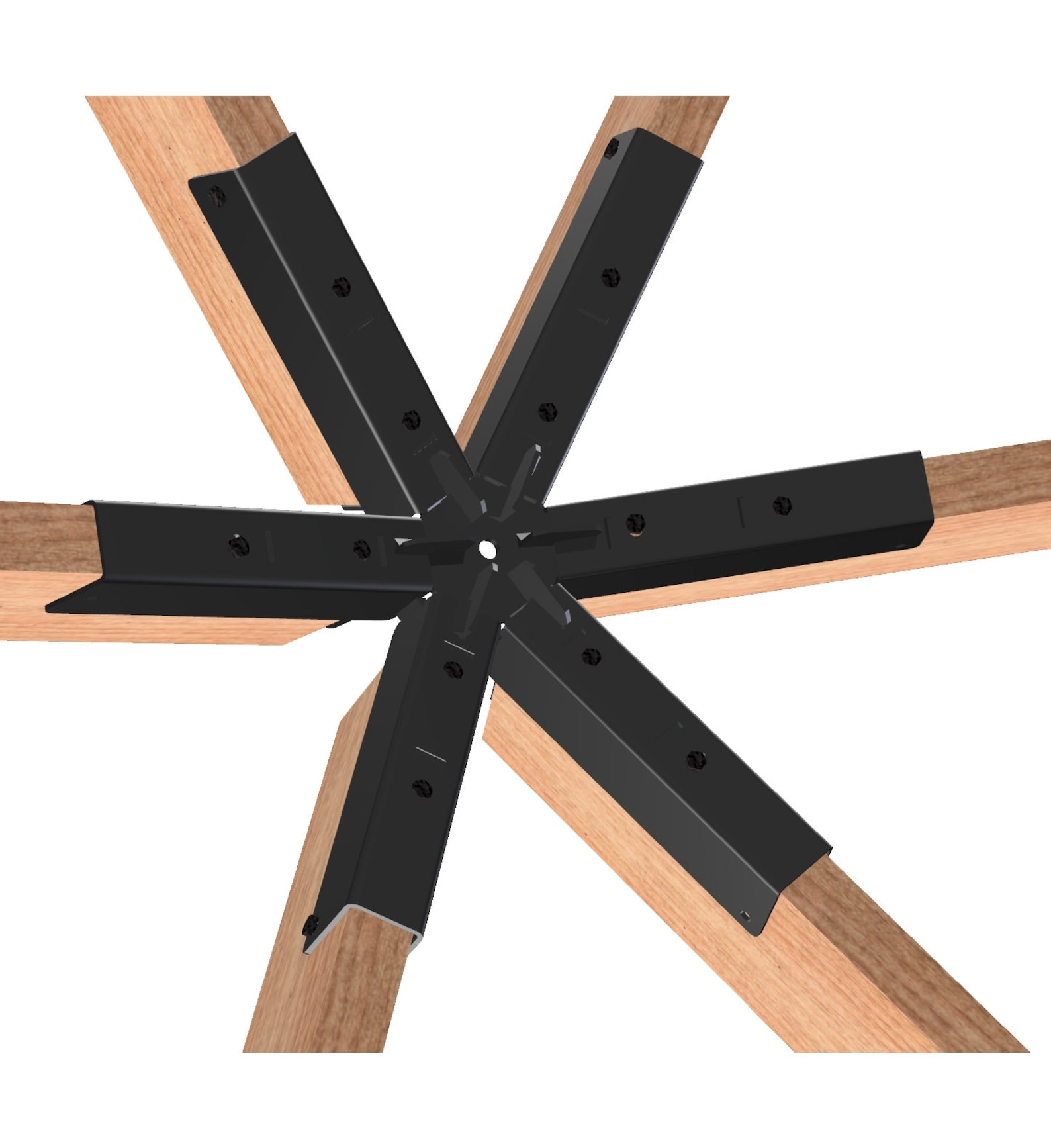 DIY Heavy Duty Iron Hexagon 6-way Spider Bracket Kit - Craft Your Own ...