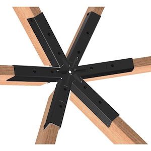 DIY Heavy Duty Iron Hexagon 6-way Spider Bracket Kit - Craft Your Own ...