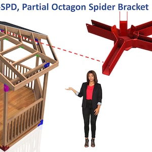 Heavy Duty DIY Partial Octagon Spider Bracket - Etsy