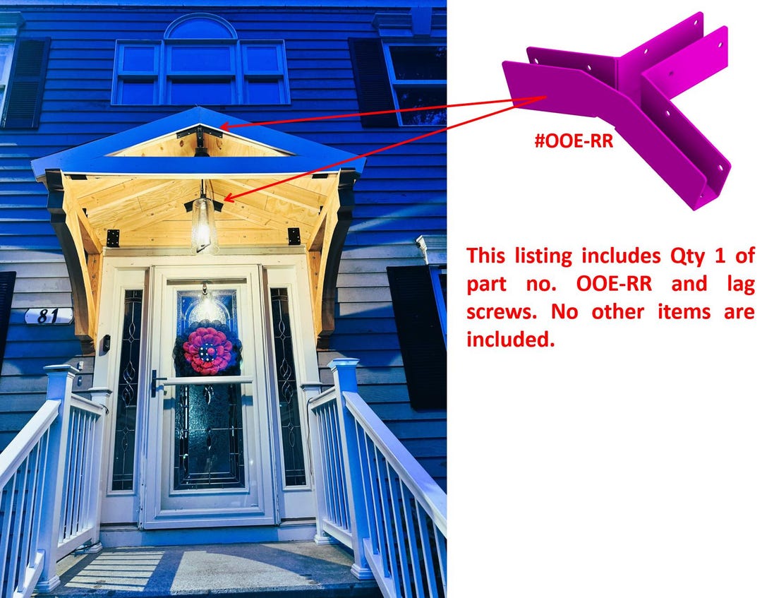 Gable End Rafter Bracket: Heavy Duty 4-12 Pitch Truss Tie - Etsy