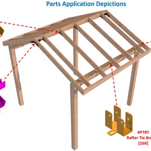 Diy Universal Rafter Tie Bracket - Heavy Duty Wall Top Joist Bracket ...
