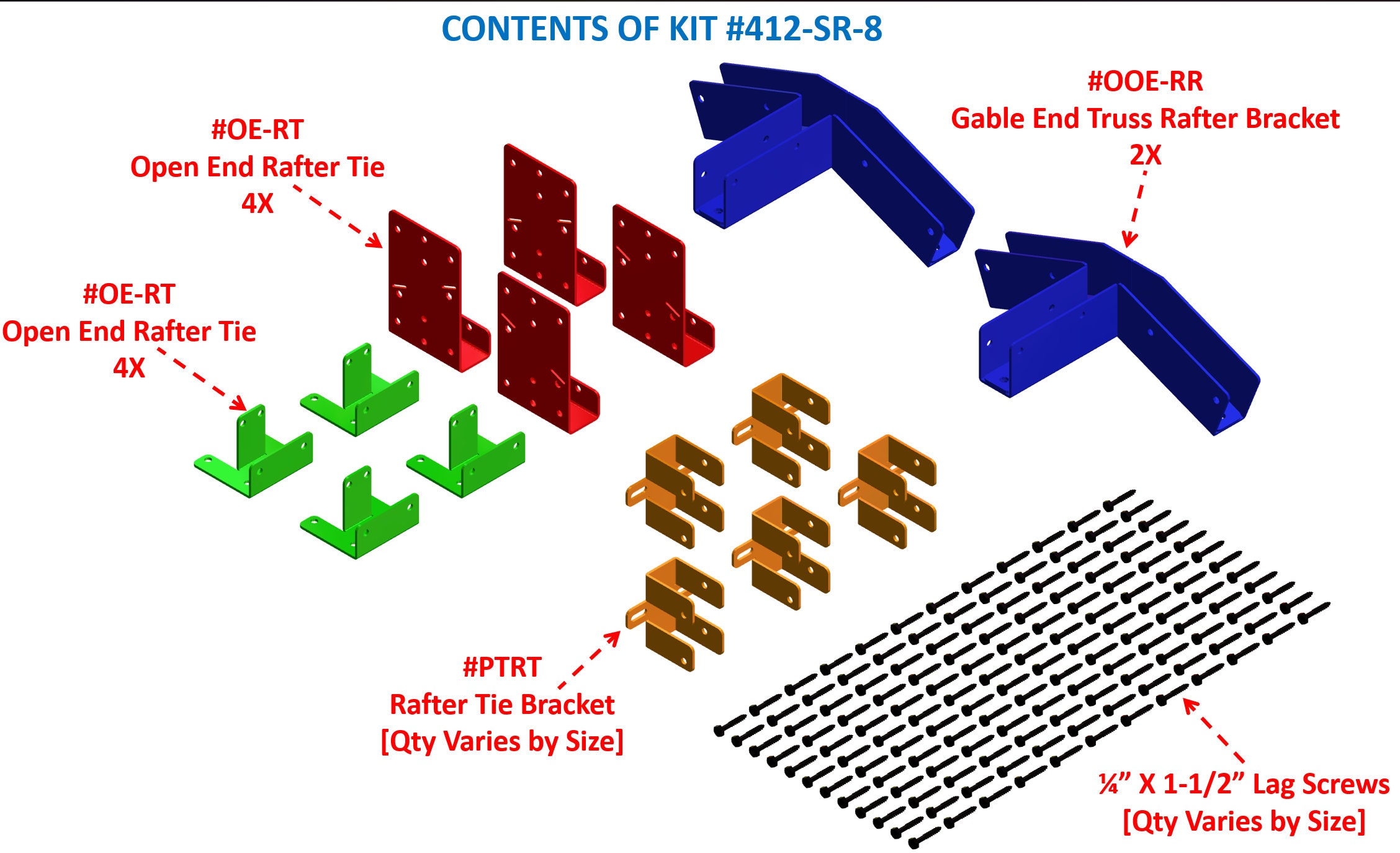 DIY Gable Roof Brackets Kit: 4-12 Pitch, Universal Width (lumber Not ...