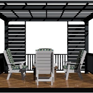 DIY 6x6 Rectangle Pergola Bracket Kit: Lattice Roof, Outdoor Living ...