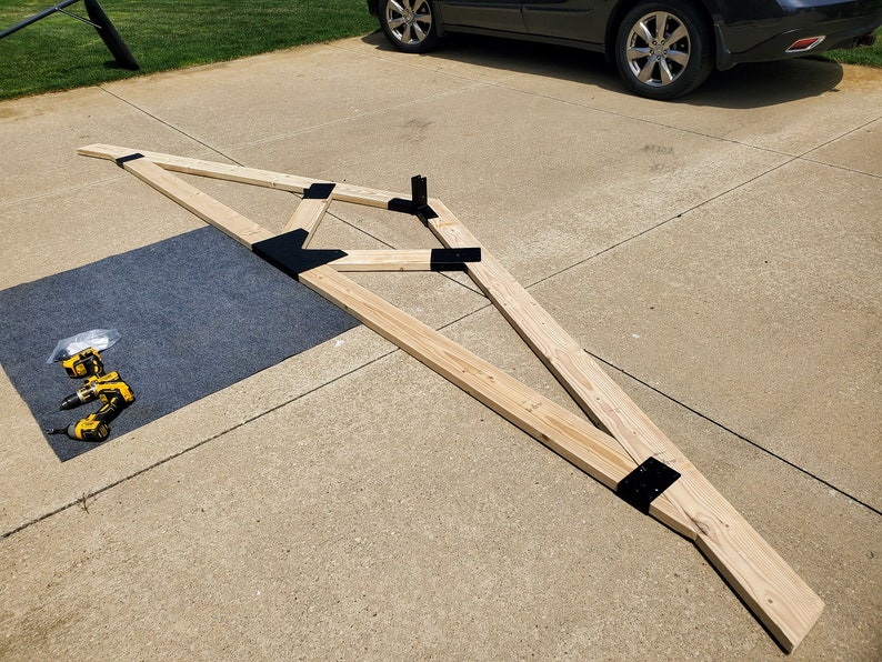 DIY 4-12 Pitch Truss Brackets Kit: Any-size, Heavy Duty - Etsy