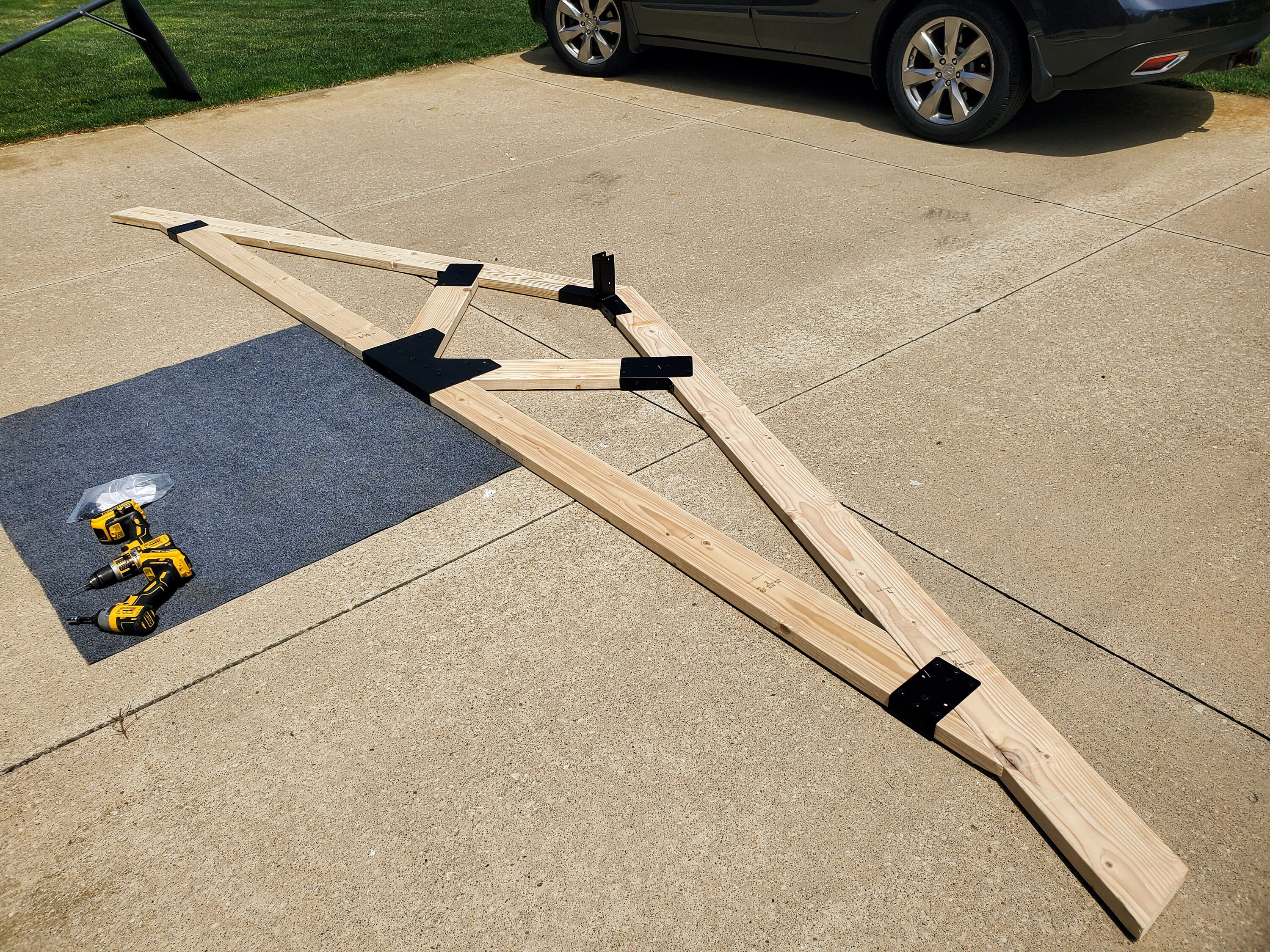 DIY 4-12 Pitch Truss Brackets Kit: Any-size, Heavy Duty - Etsy