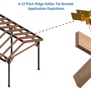 DIY Heavy Duty Ridge Rafter Bracket: 4-12 Pitch, Tiny Home DIY - Etsy