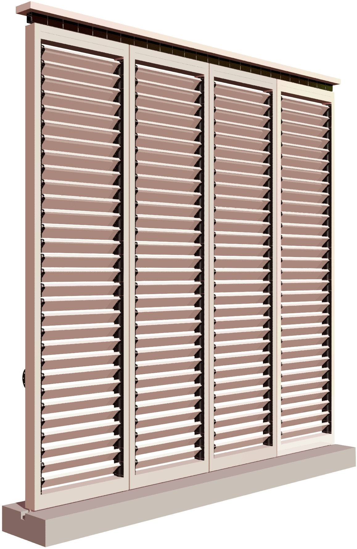 48 DIY Rotating Louvers Brackets Privacy & Storm Shutters - Etsy