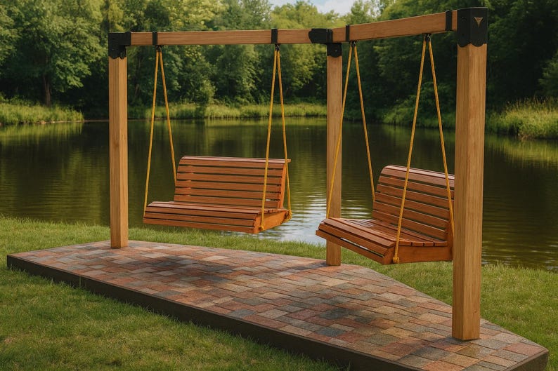 DIY 45-degree Double Swing Hanger Framing Kit: Swing/lumber Not ...
