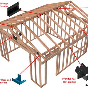 DIY Gable Roof Brackets Kit: 4-12 Pitch, Universal Width (lumber Not ...