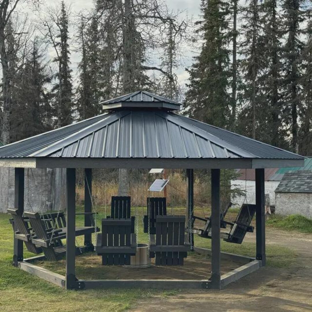 Hexagon Gazebo 2nd Tier Roof Rafter Tie Brackets Kit - DIY Upgrade ...