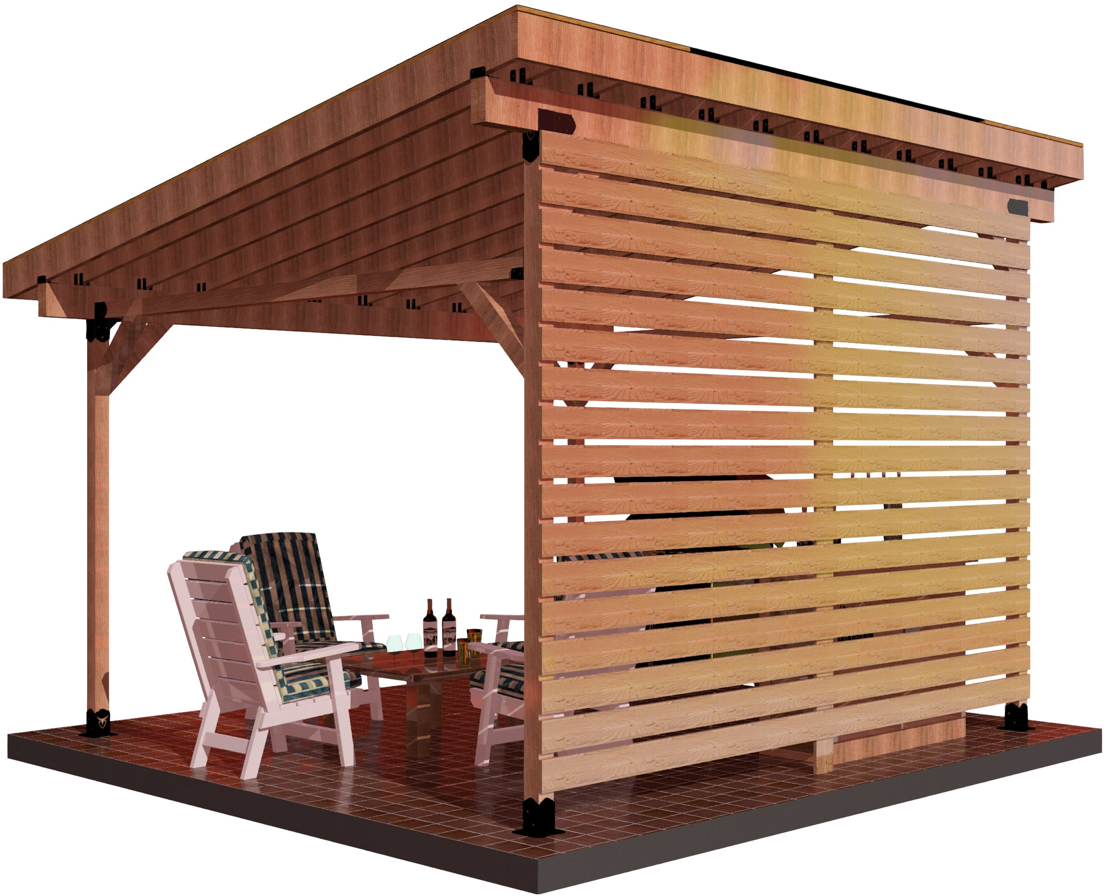 DIY 4x4 Lean-to Brackets Kit: Adjustable Width & Pitch, Easy Build - Etsy