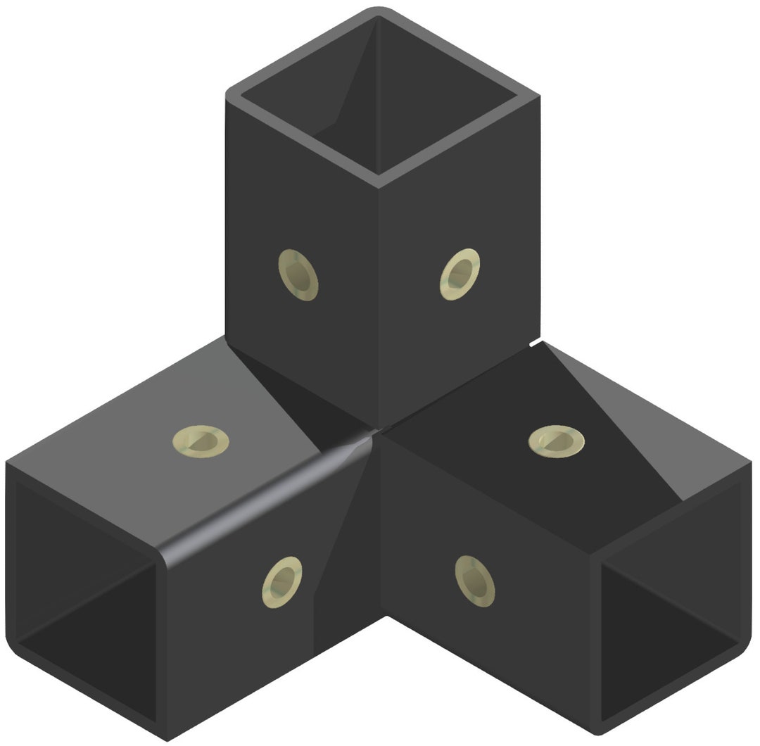 2-way Elbow Insert for 2 X 2 Tubes, Super Strong 2-way Corner Maker - Etsy