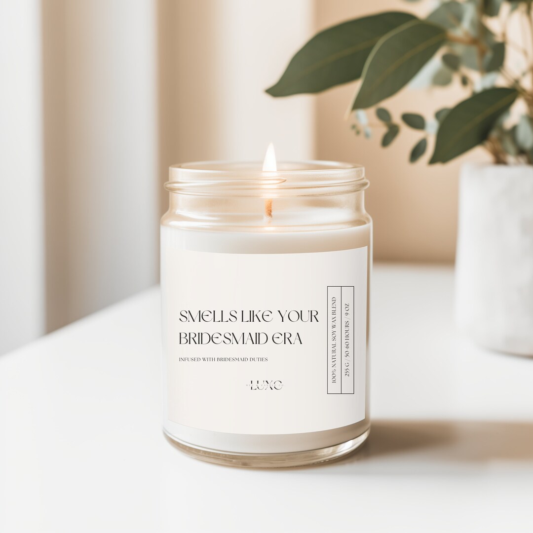 Bridesmaid Candles Bridesmaid Proposal Candle Bridesmaid Gifts Candle ...