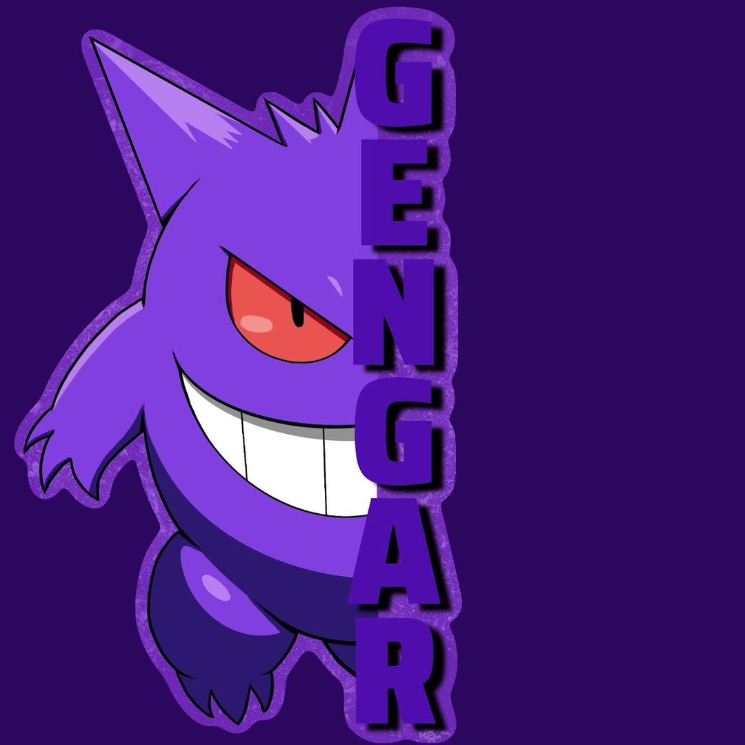 Gengar Sticker - Etsy