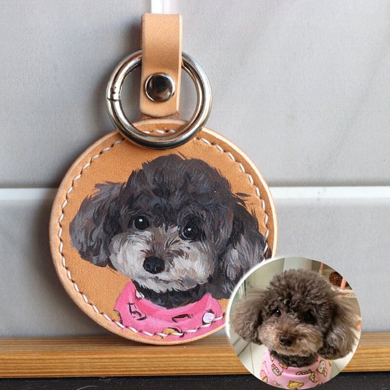 Custom Dog Keychain - Etsy