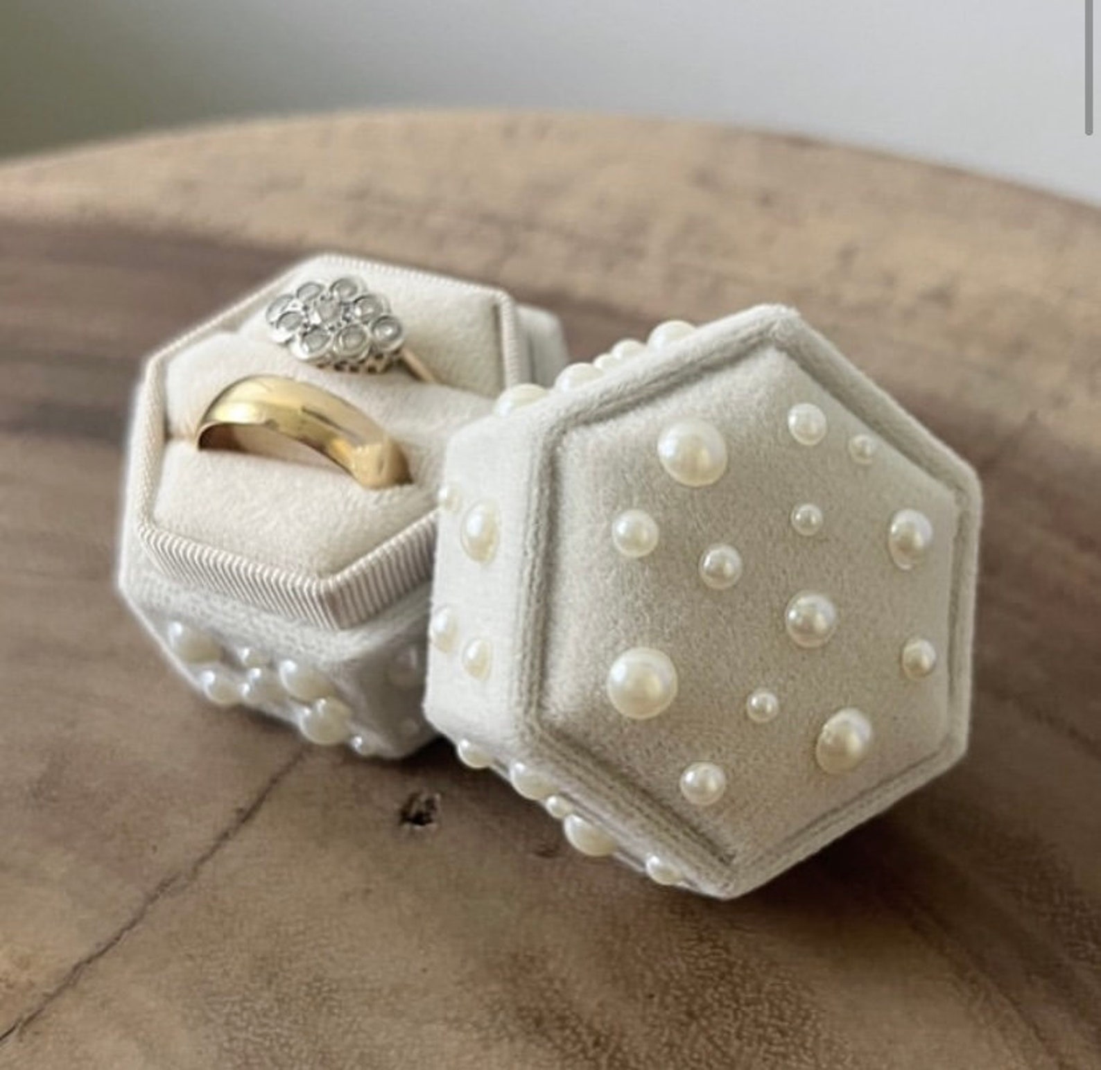 Pearl Ring Box - Etsy