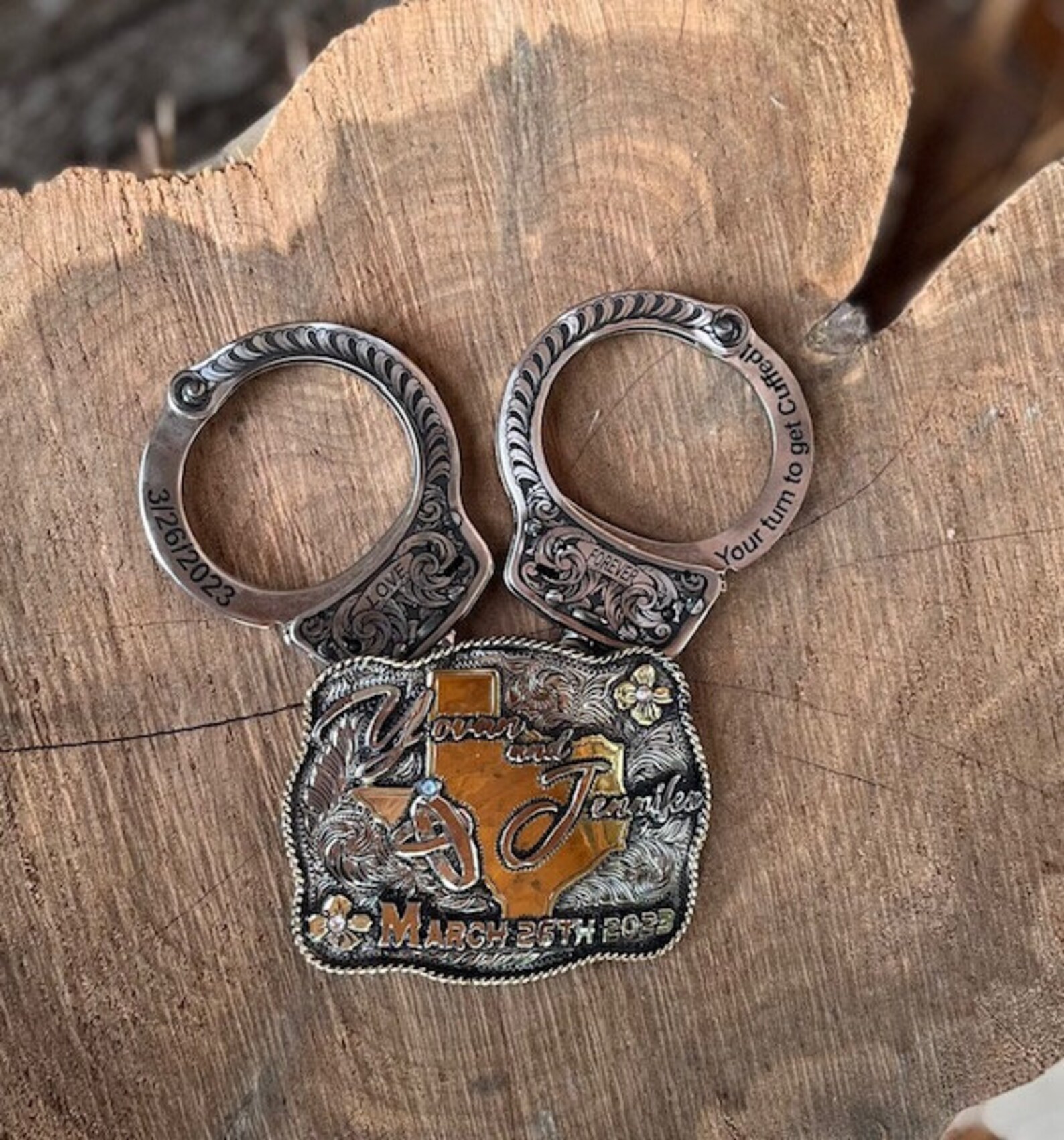 Handcuffs Custom Engraved - Etsy