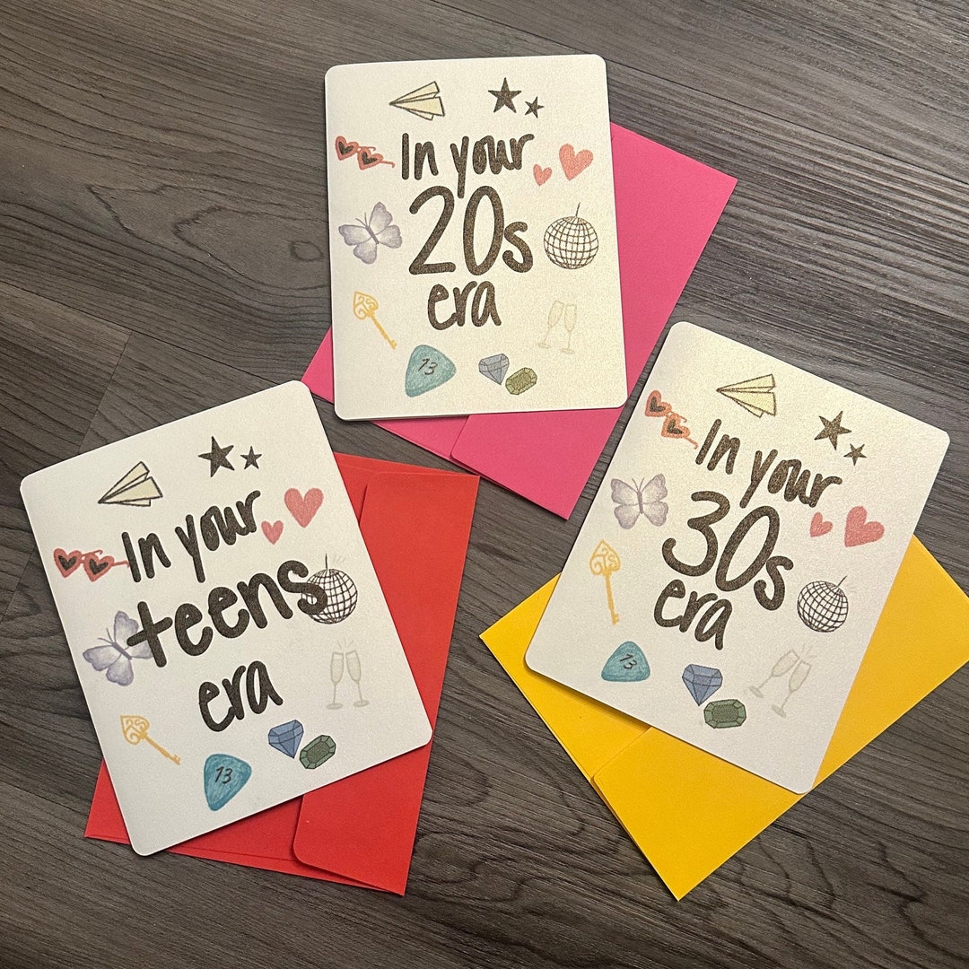 In My … Era - Taylor Swift Inspired Birthday Card - Etsy