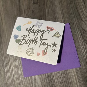 Happy Birth-tay - Taylor Swift Inspired Birthday Card - Etsy