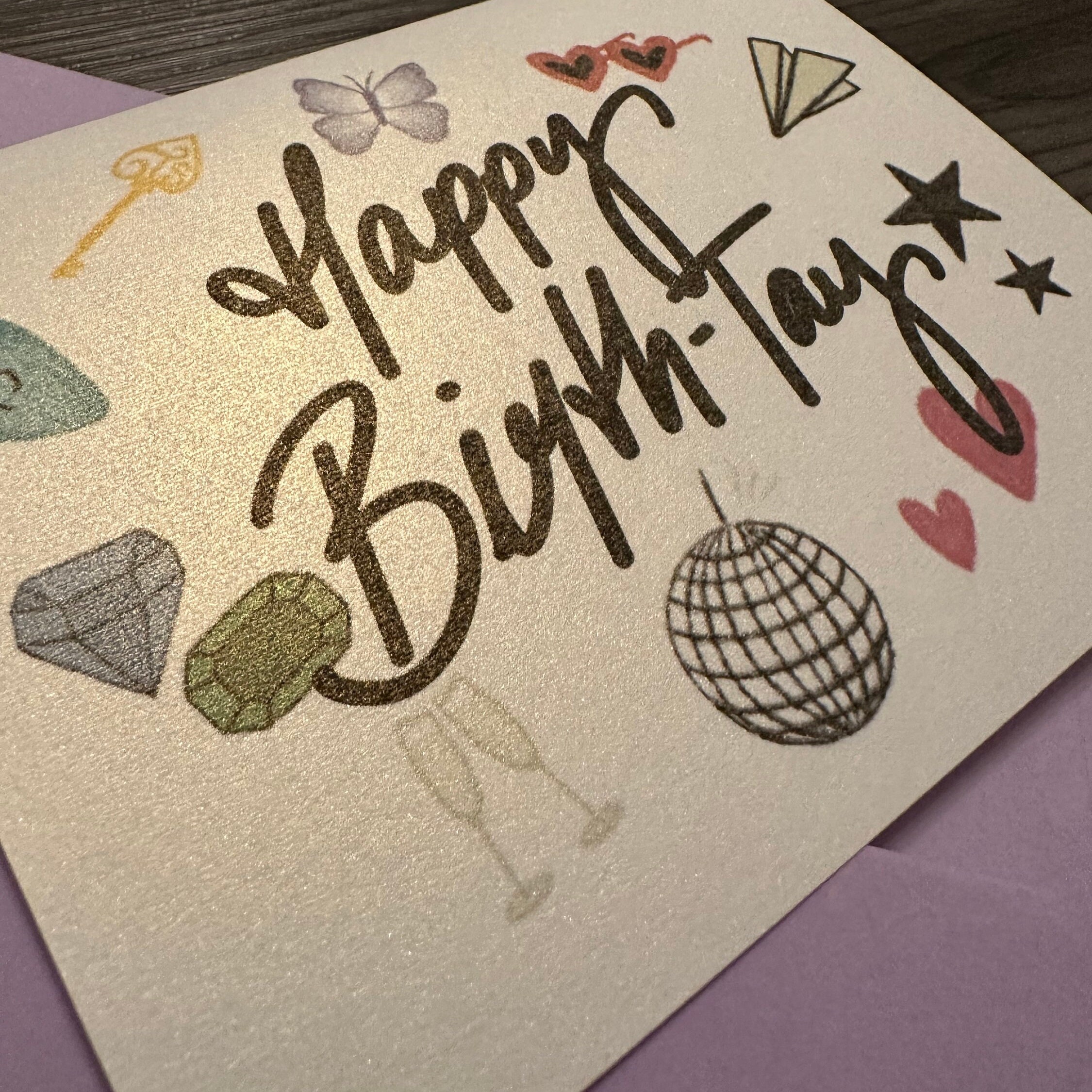 Happy Birth-tay - Taylor Swift Inspired Birthday Card - Etsy