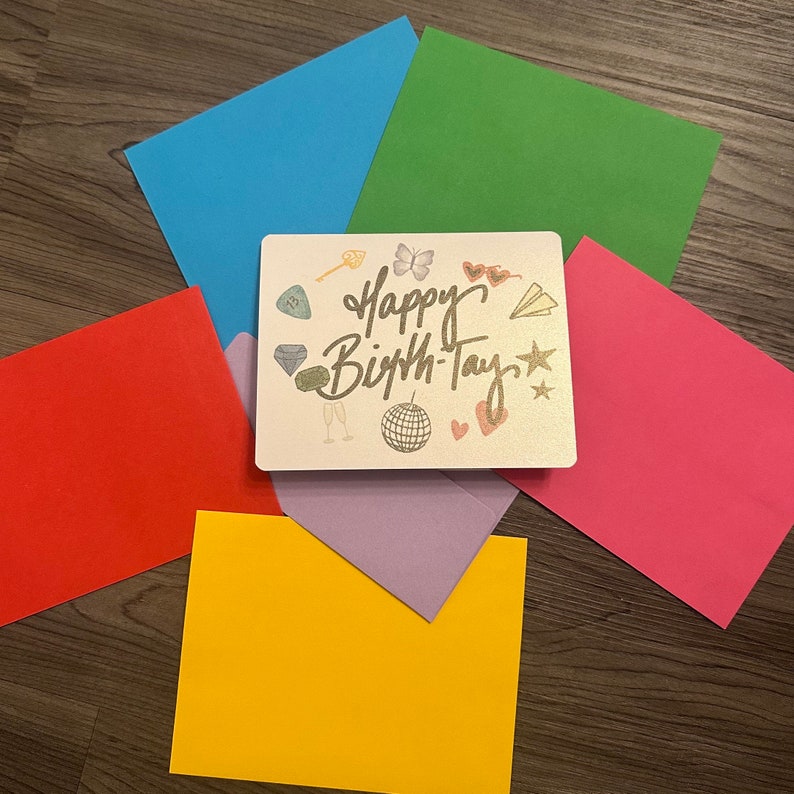 Happy Birth-tay - Taylor Swift Inspired Birthday Card - Etsy