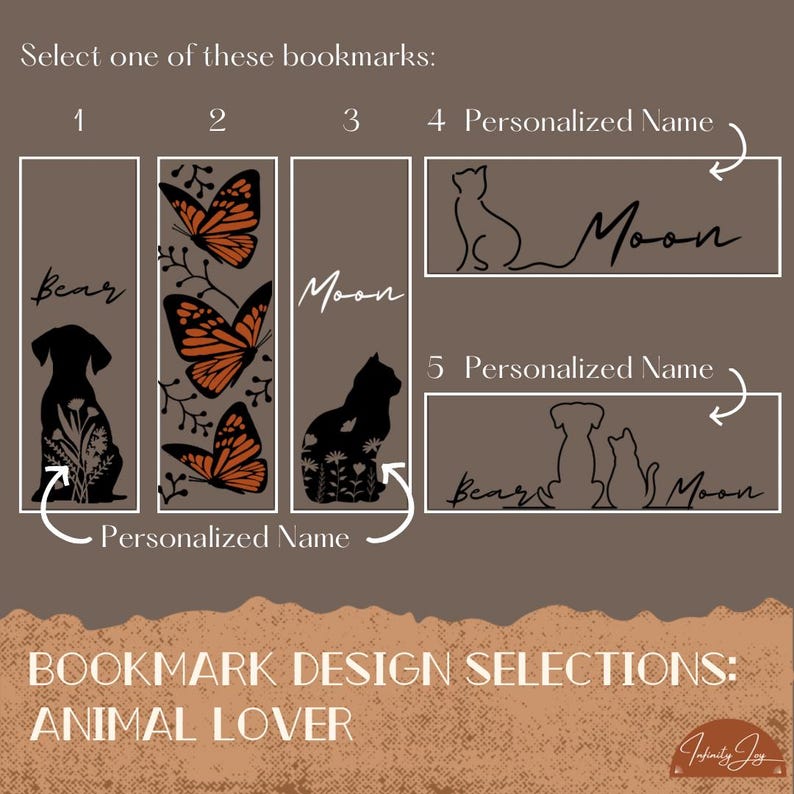 Personalized Acrylic Bookmarks for Animal Lovers - Etsy