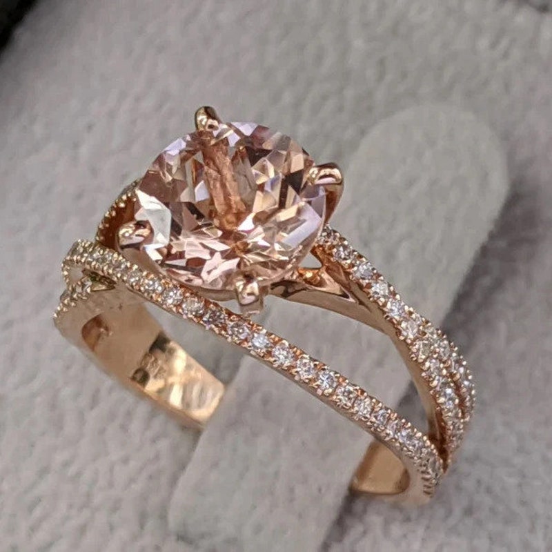 White Gold Morganite - Etsy