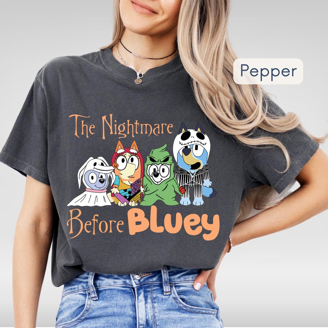 The Nightmare Before Bluey PNG, Bluey Png, Bluey Halloween Png, Bluey ...