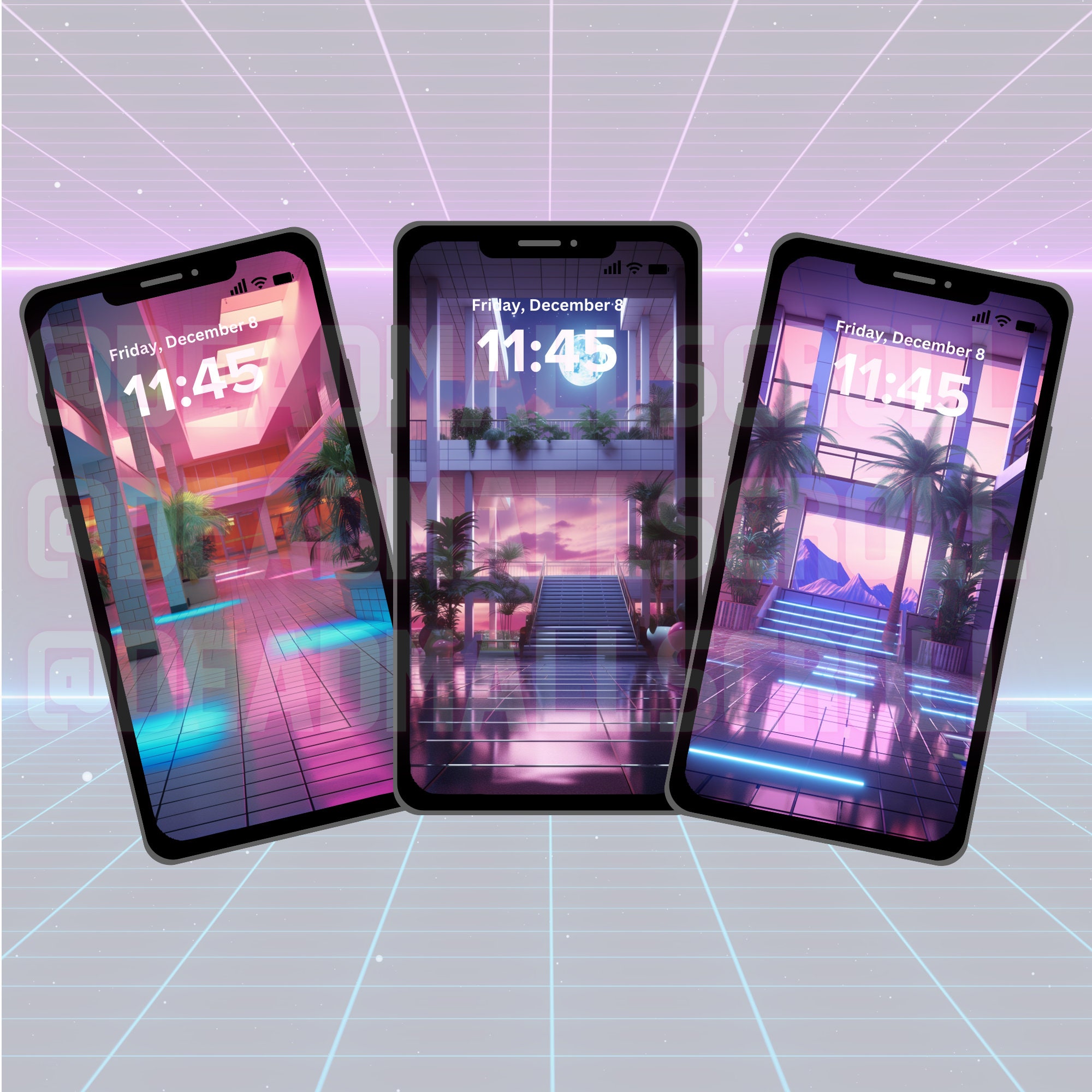 Vaporwave iPhone Wallpaper | Phone Background | Dead Mall | Neon ...