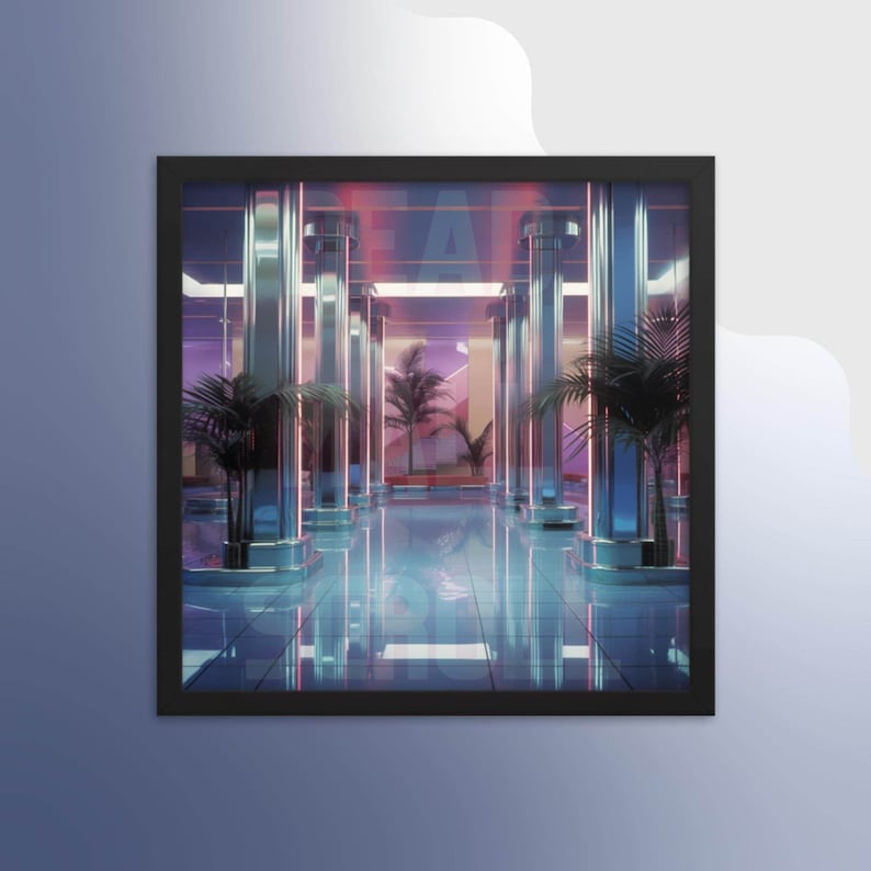 Liminal Wall Art | Fantasy Image | Liminal Space Aesthetic | Retro 80s ...