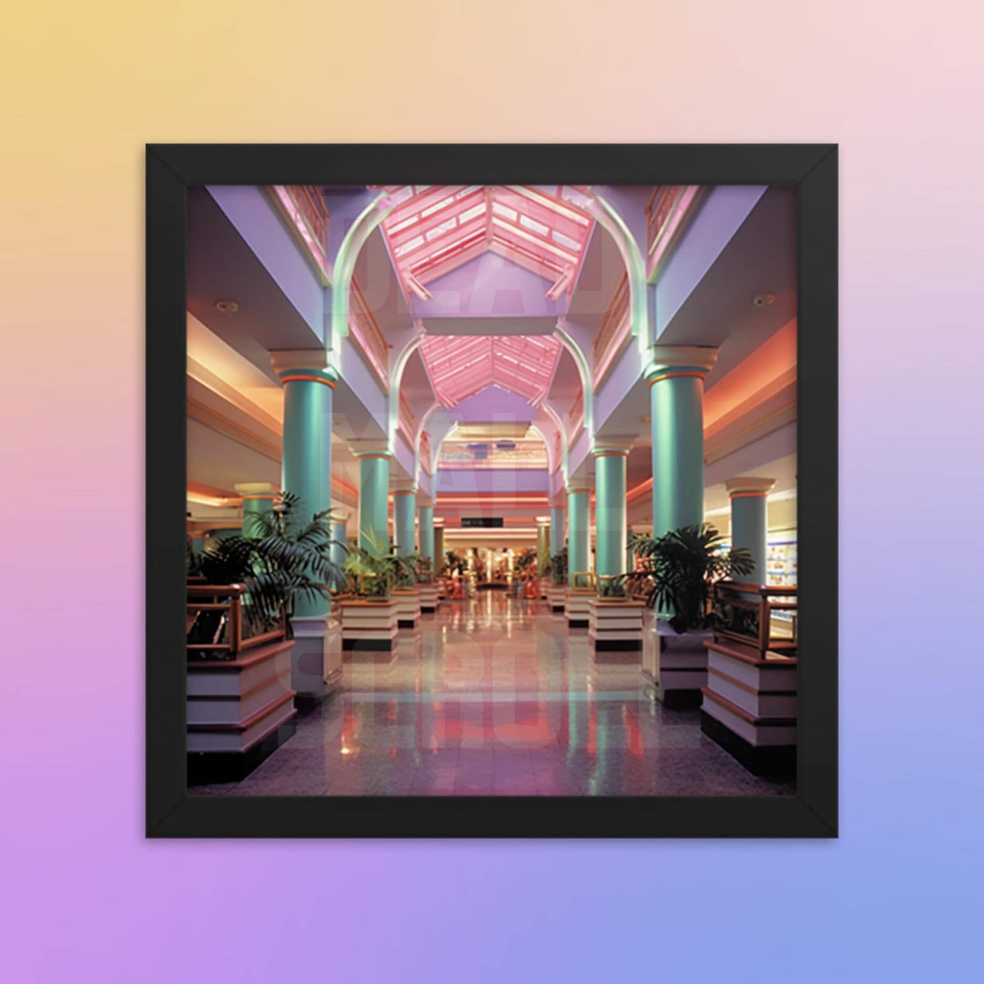 Vaporwave Wall Art | Dead Mall Art | Shopping Mall | 80s Aesthetic Wall ...