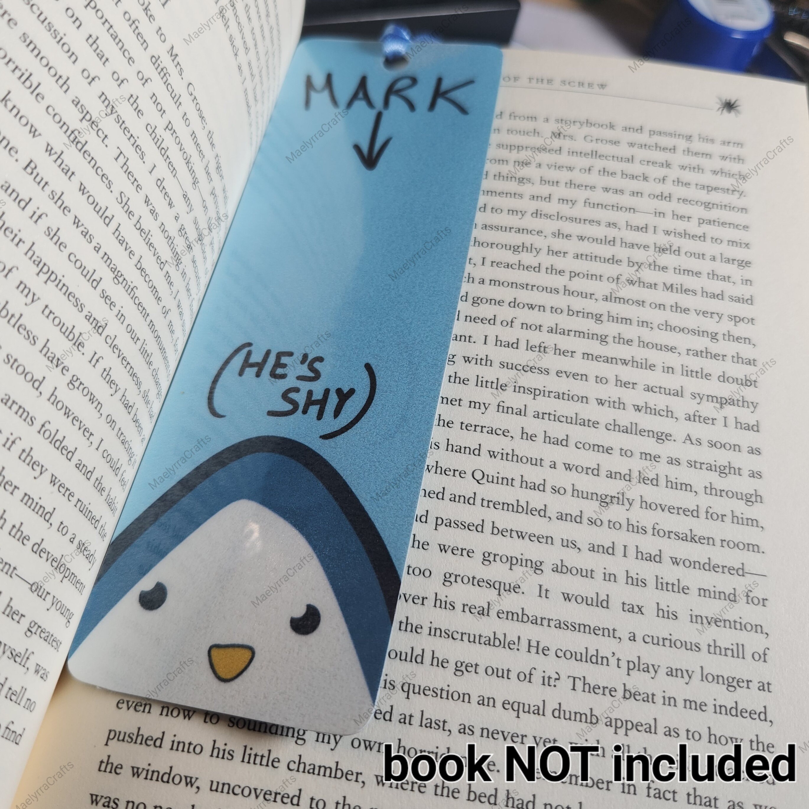 Bookmark Penguin Pun Double-sided Laminated Bookmark - Etsy