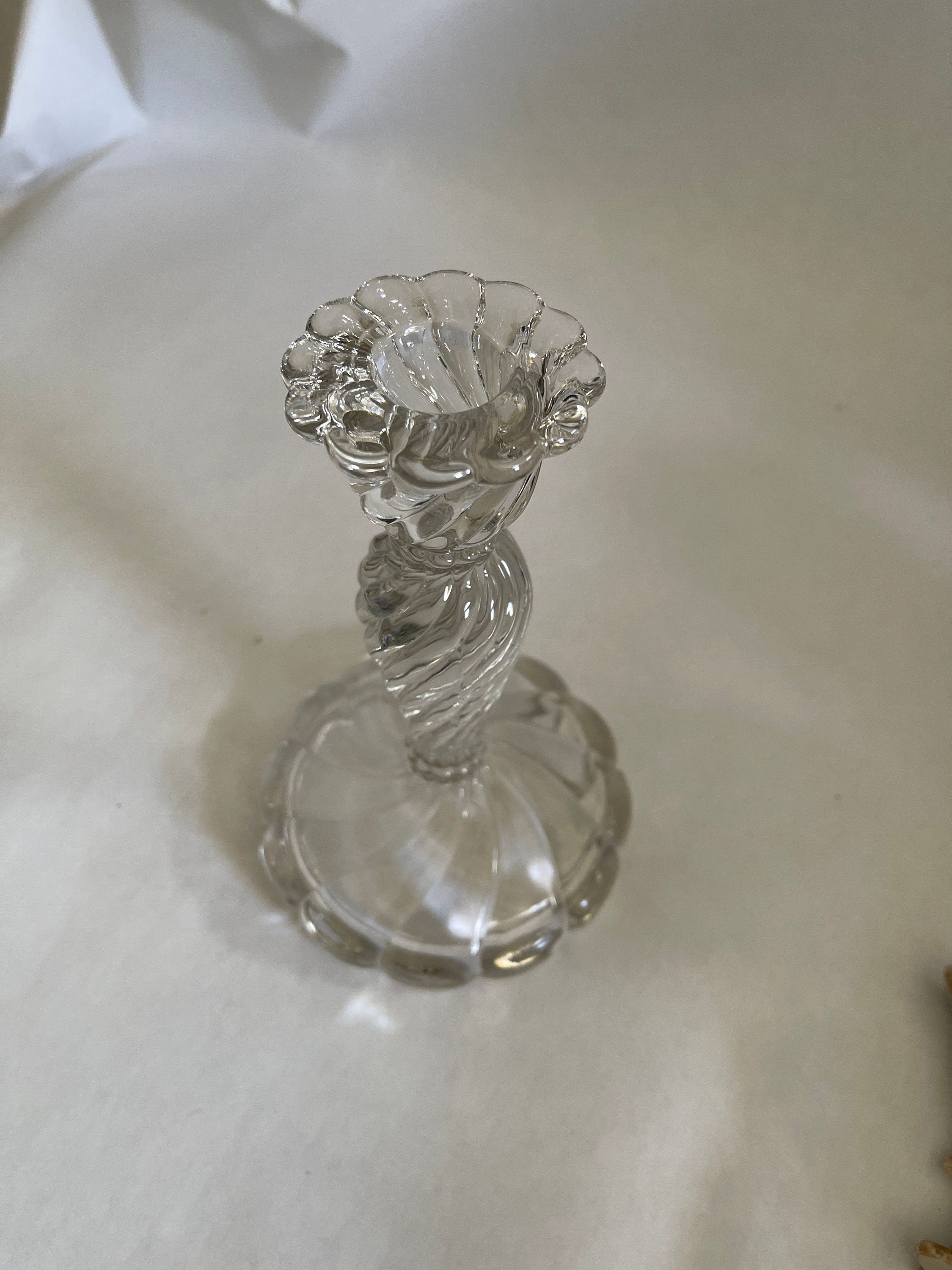 Fostoria Colony Clear Glass Candle Holder - Etsy