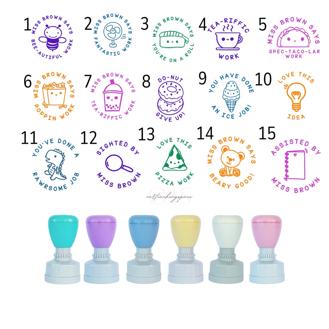 Classroom Stamps Non Custom Stamp Custom Teacher Stamp Personalised ...