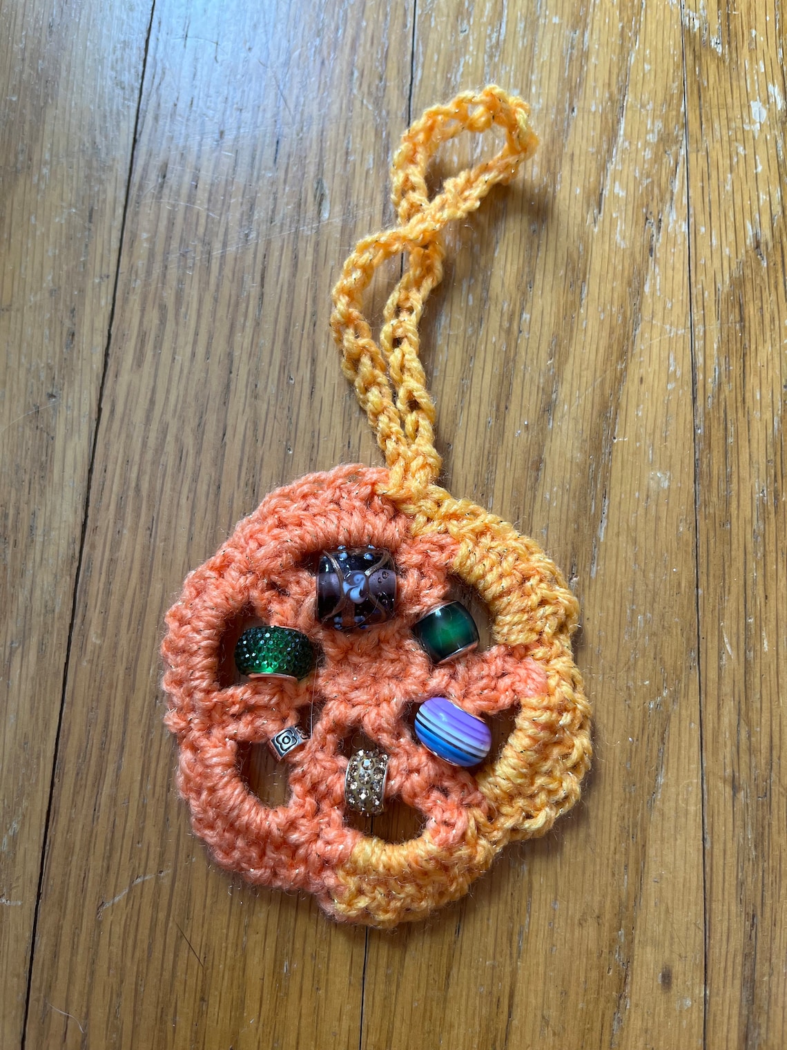 Fidget Flower With Color Changing Mood Bead Orange Poppy - Etsy