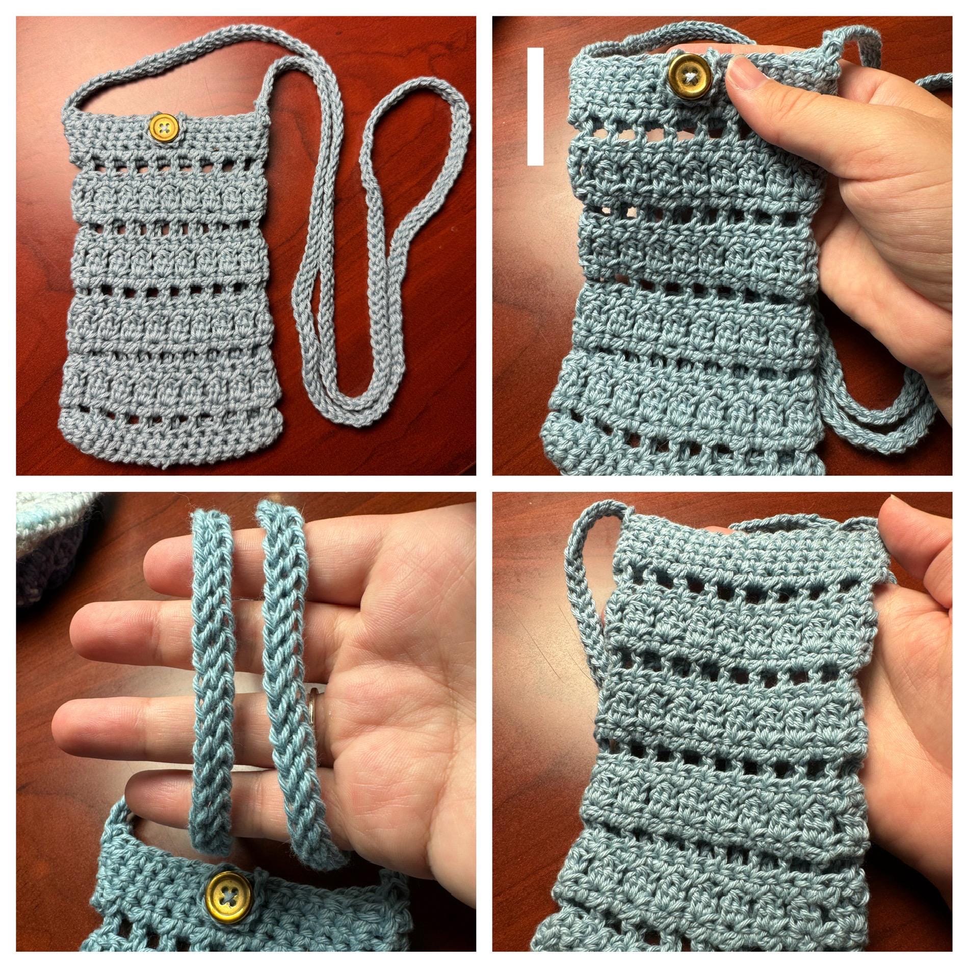 Crocheted Cell Phone Crossbody/shoulder Bag Variety/thecraftylittlecat ...