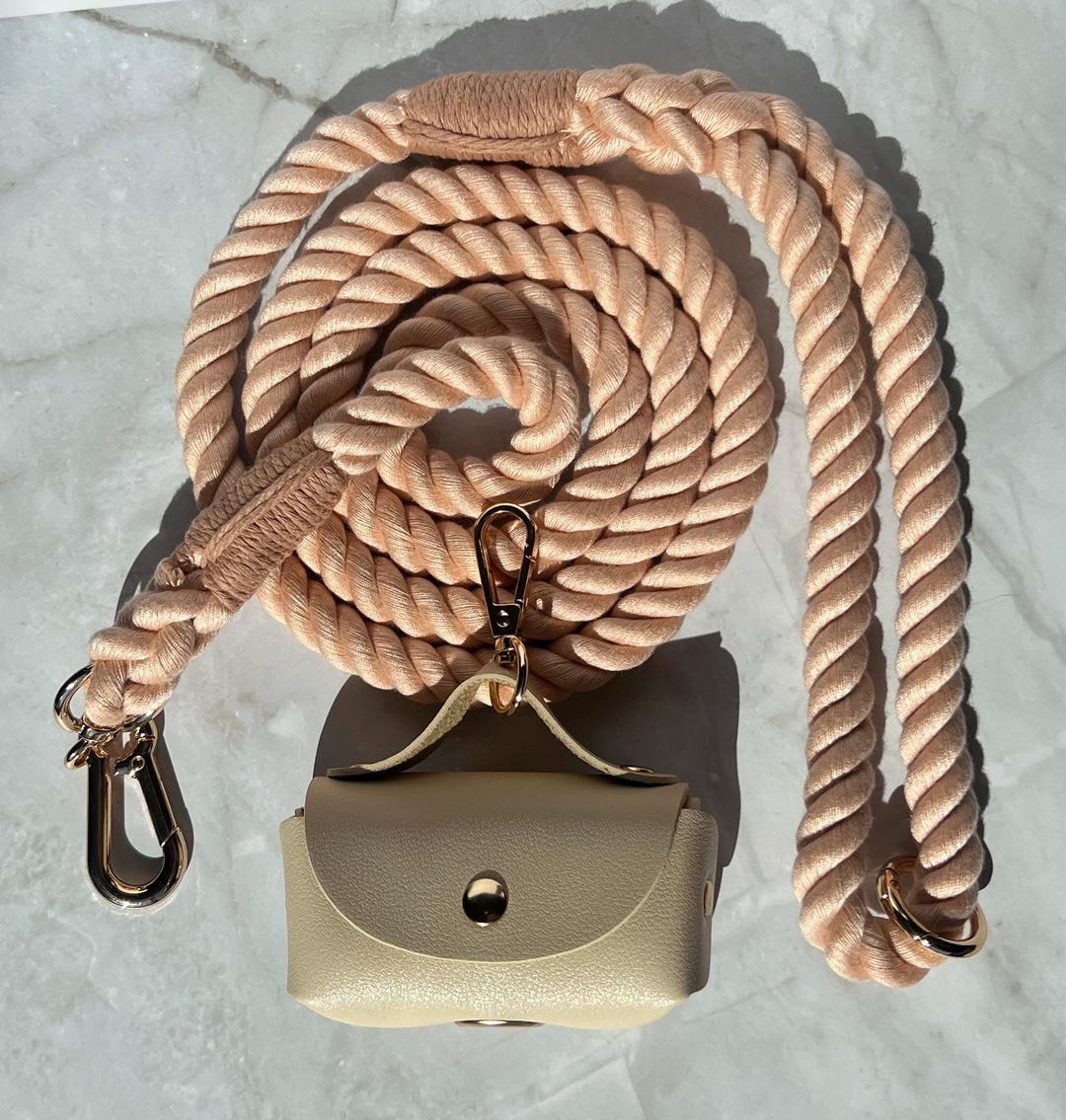 Dog Leash Set Waste Bag Puppy Gift for Owner Waste Carrier Leash Bundle ...