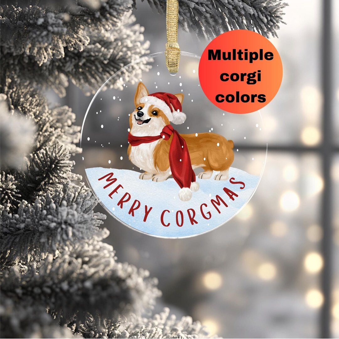 Corgi Christmas Ornament Funny Gift for Corgi Mom Xmas Decor Unique ...