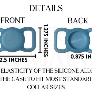 Dog Collar Air Tag Holder Engraved Safety Tracker Custom Pet Collar ...