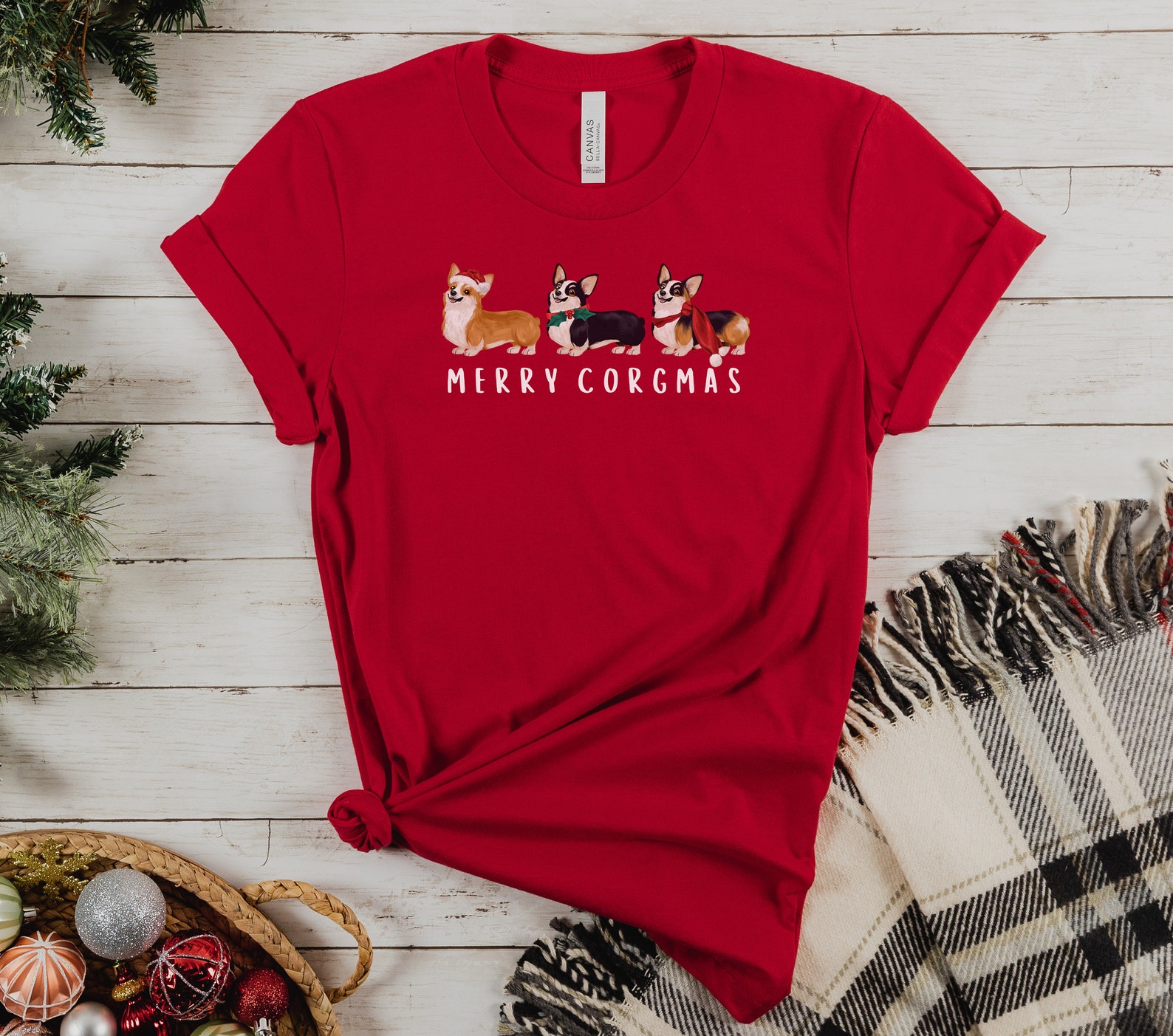 Corgi Christmas Shirt, Holiday Corgi Tee, Xmas Corgi Mom Tshirt, Corgi ...