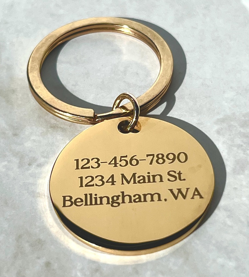 Pet ID Tag for Dogs Cat Tag for Collar Name Tag Pet Identification Tag ...