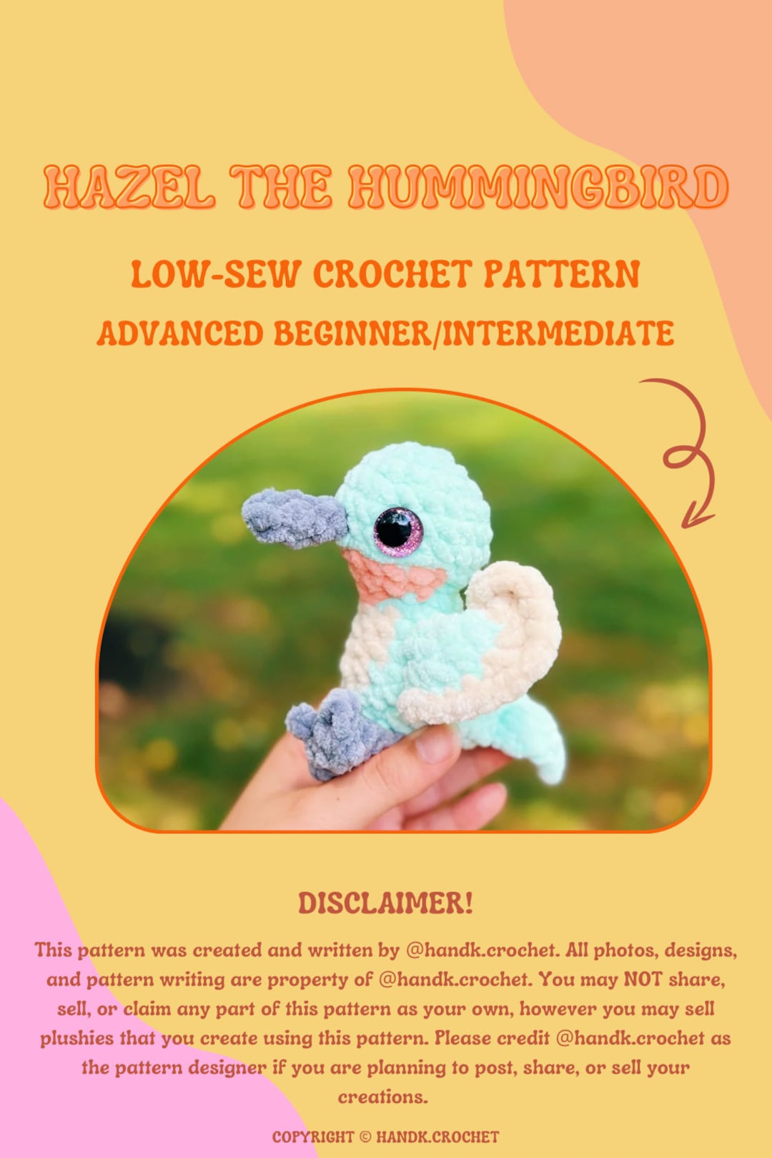 Hazel the Hummingbird Crochet Pattern - Etsy