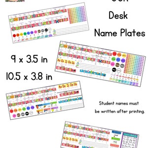 OCR Desk Name Plates- Printable Updated With 10.5 X 3.8 in Size ...