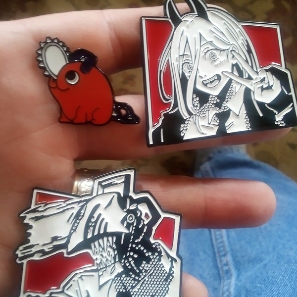 Power Chainsaw Man Pin - Etsy