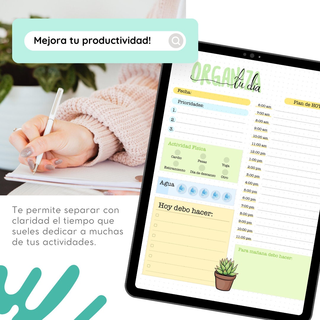 Planeador Diario - Etsy